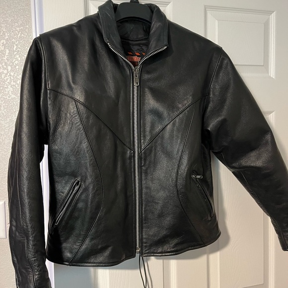 Jackets & Coats | Interstate Leather Mens Motor Jacket Black Large ...
